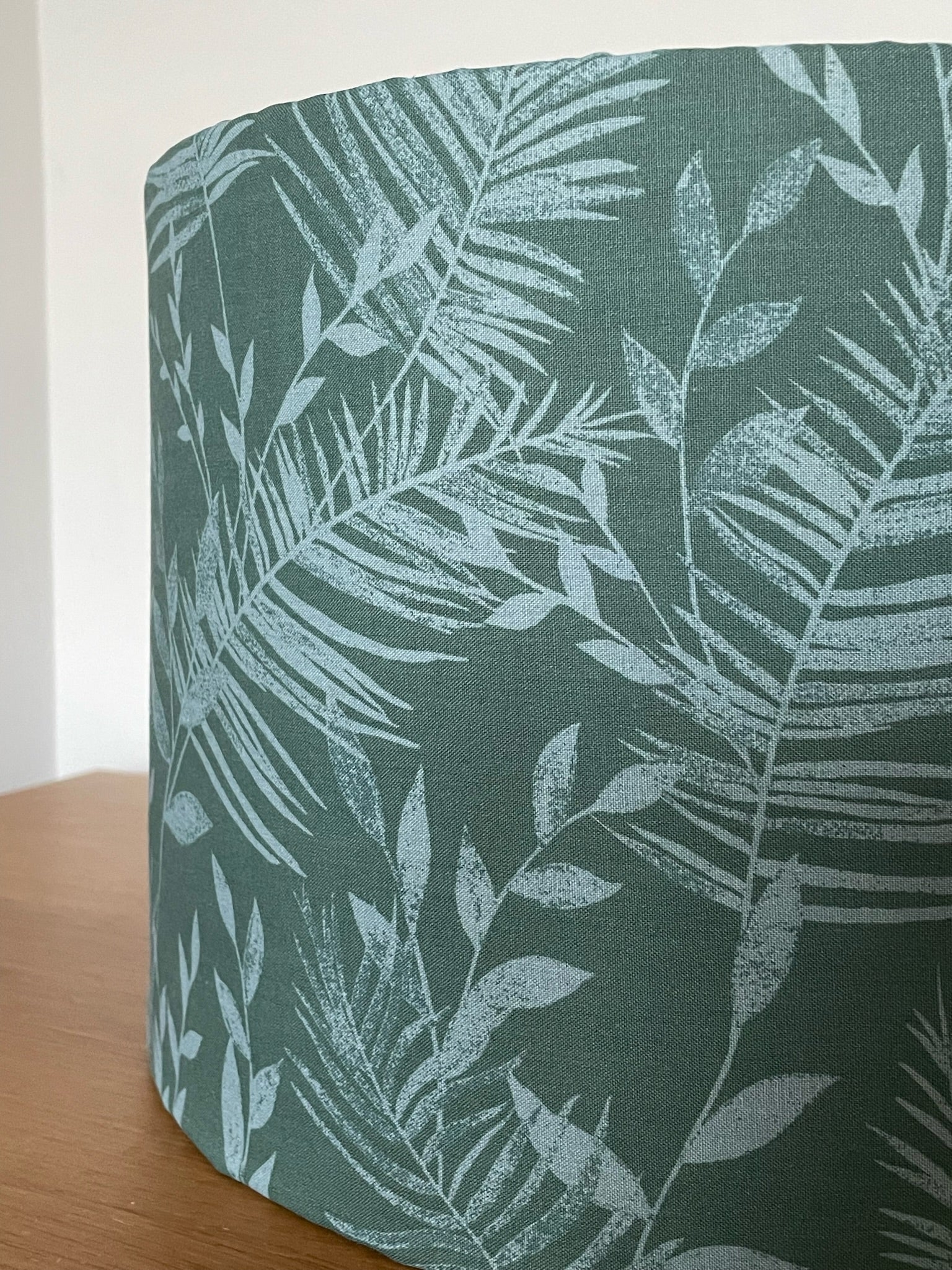 Green Tropical Leaf Lampshade – Purplecatshandmade